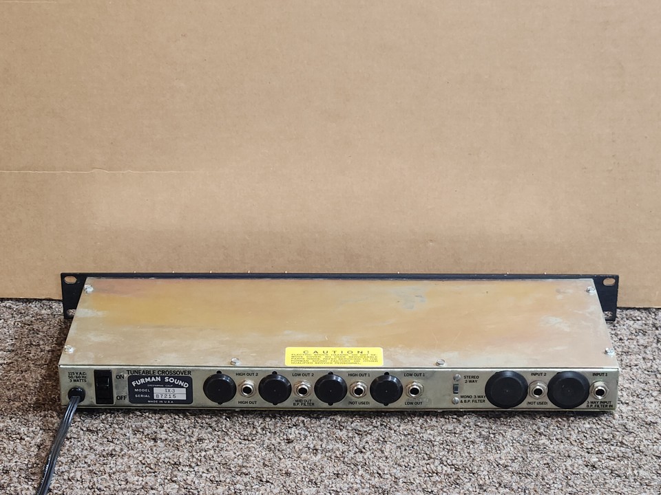 Furman Sound TX-3 Two-way Stereo, 3-way Mono Crossover (tested) | eBay