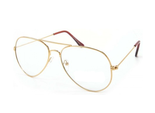 Photochromic Transition Aviator Metal Frame Eyewear Clear Lens Mens ...