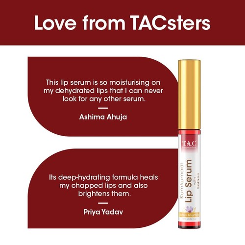 T.A.C - The Ayurveda Co. Kumkumadi Lip Serum For Dry & Chapped Lips ...
