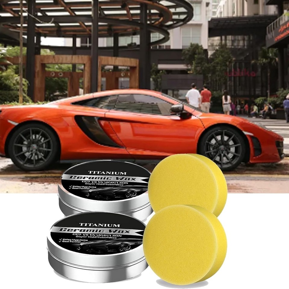 Titanium Ceramic Wax Cream, 2025 Strong Protection Car Coating ...