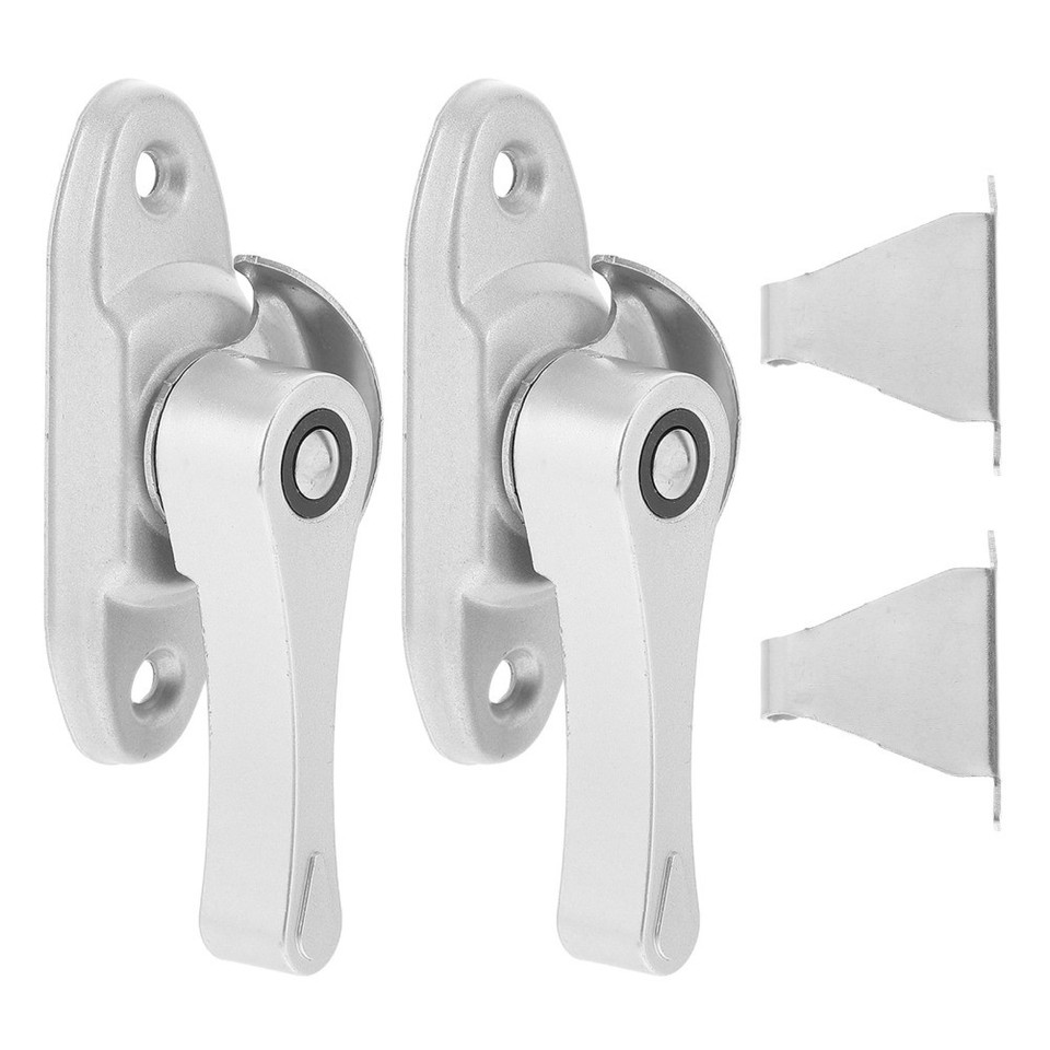 2 Sets Universal Stainless Steel Crescent Lock with Hook Window and ...