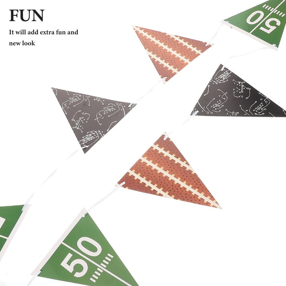 Football Party String Flags Hanging Banner Banner. Paper Pennant ...