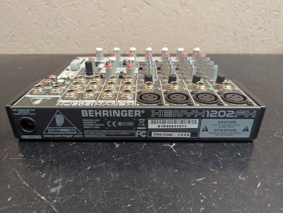 Behringer Xenyx1202FX 12 Channel Audio Mixer NO AC ADAPTER | eBay