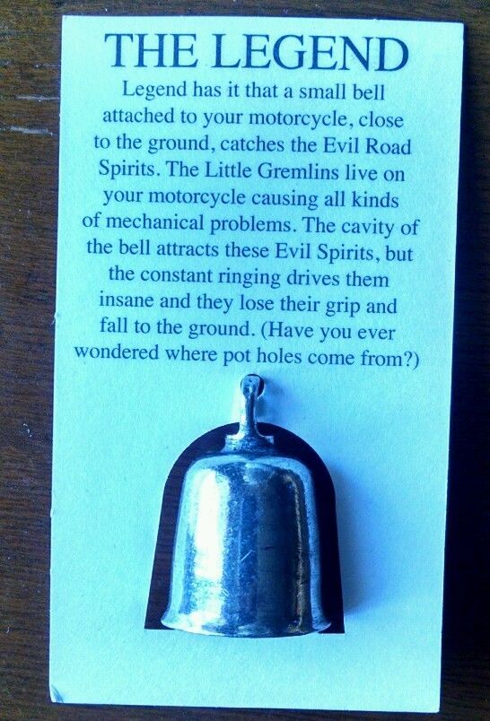 Buffalo Gremlin Bell good luck motorcycle riding charm lucky ride biker ...