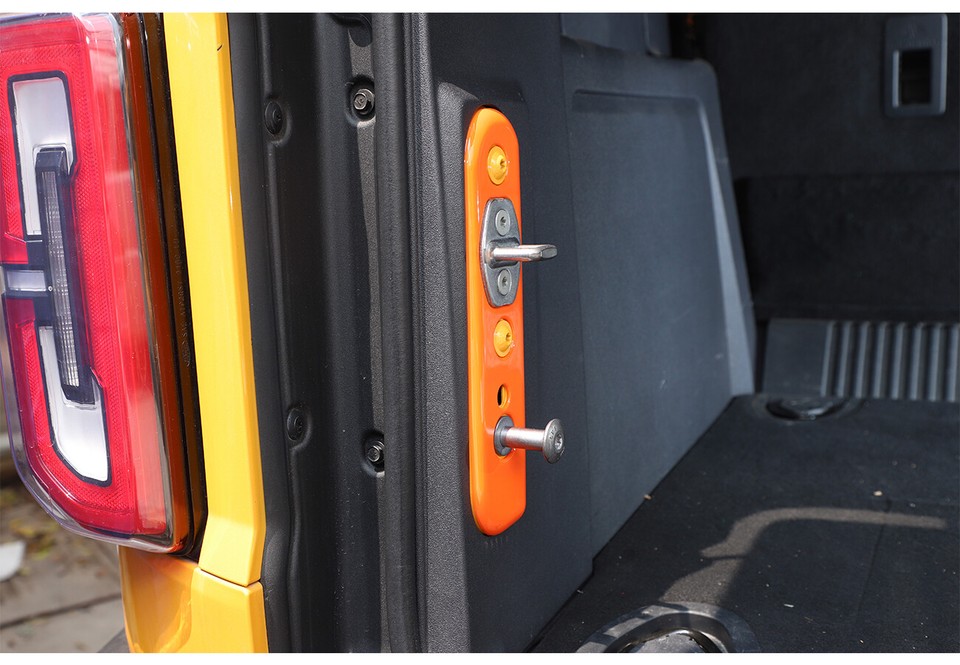 For Ford Bronco 2021-2023 Orange ABS Rear Tailgate Lock Buckle Panel ...