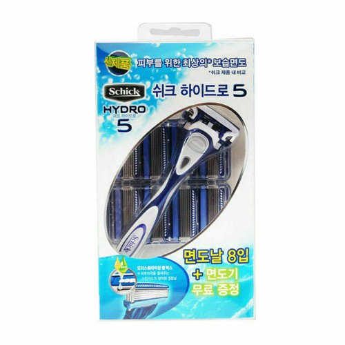 8x Schick Hydro 5 Skin Comfort Dry Skin Razor Blades Refills coconut ...