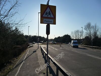 Photo 12x8 Poole : Canford Heath Road & School Sign Canford Heath ...