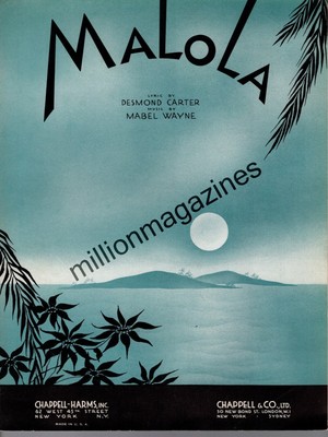 1935 Malola by Desmond Carter and Mabel Wayne - Very Rare | eBay