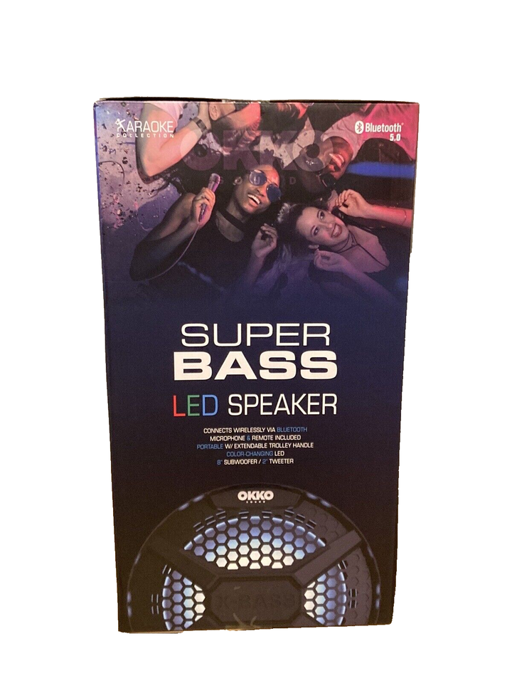 OKKO Super Bass Karaoke Super Bass Speaker with Microphone | eBay