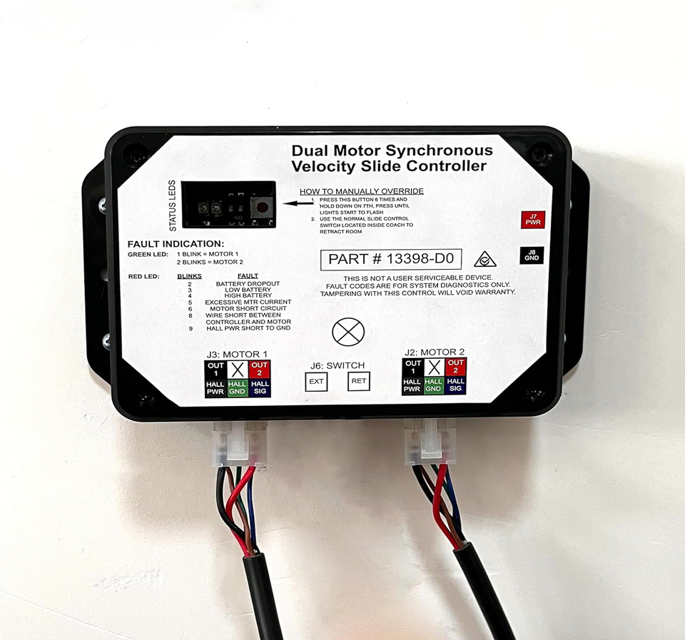 13398-D0 | RV MOTORHOME Dual Motor Synchronous Velocity Slide ...