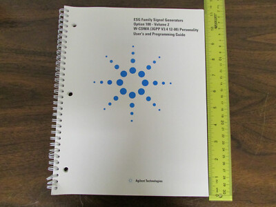 Agilent E4400-90329 ESG Family Signal Generators User's + Programming ...
