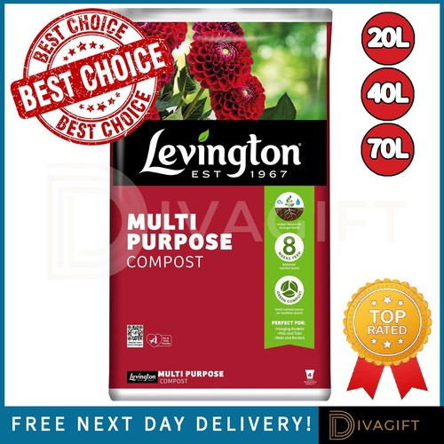 LEVINGTON MULTI PURPOSE COMPOST 20L 40L 70L GROWING SOIL GARDEN PLANTS ...