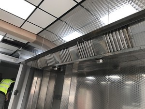 Commercial Kitchen Extraction Canopy / 430 grade stainless steel ...
