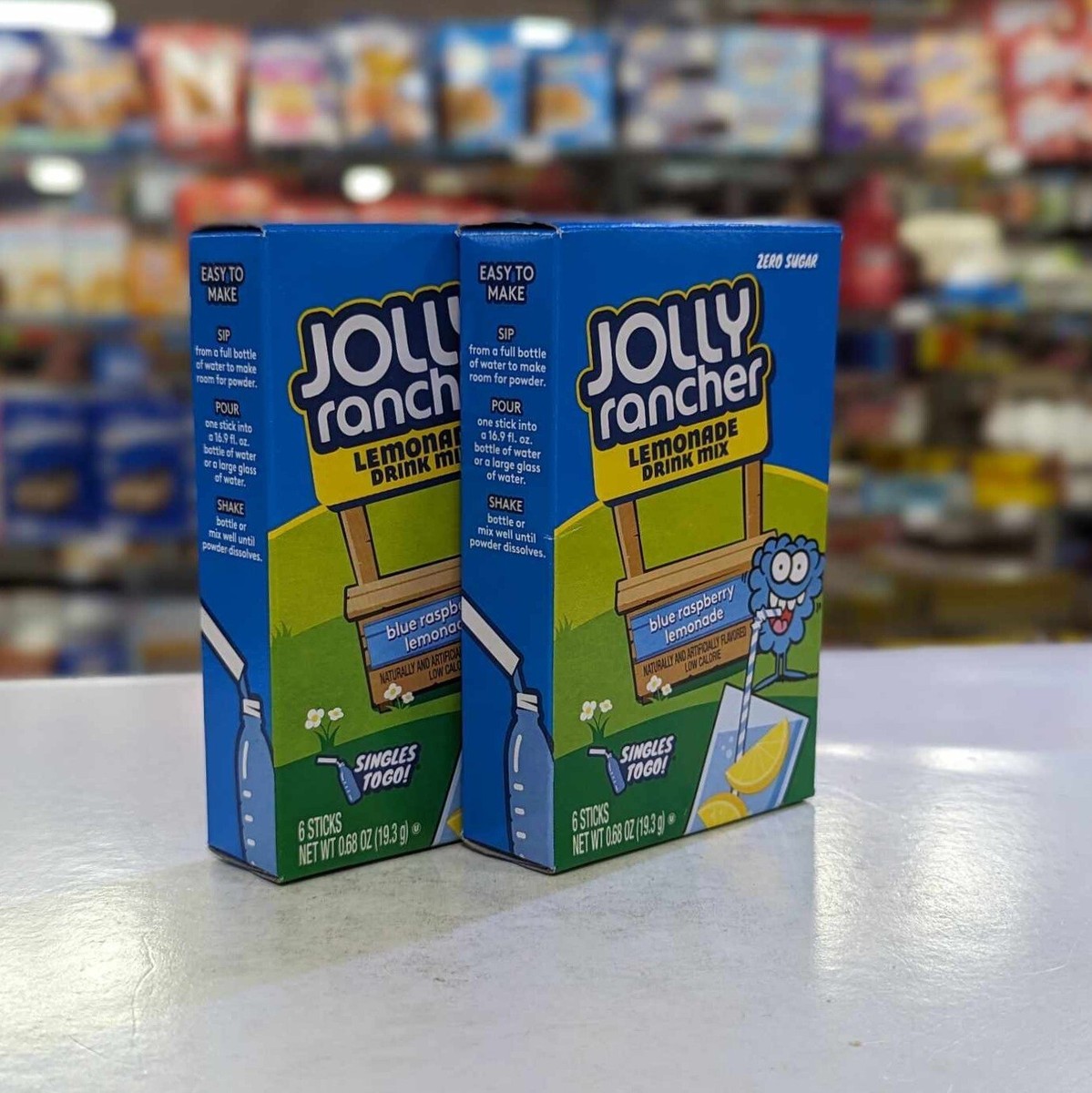 One Blue Raspberry Jolly Rancher 3x Pack Bubble Yum Jolly Rancher Blue