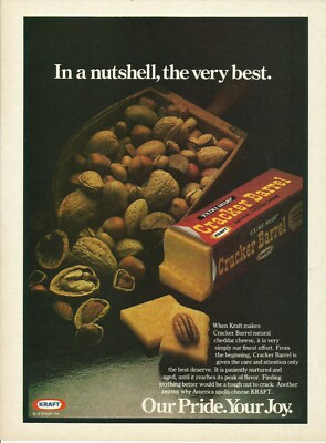 1979 Kraft Cracker Barrel Cheddar Cheese vintage print ad 70s Food ...