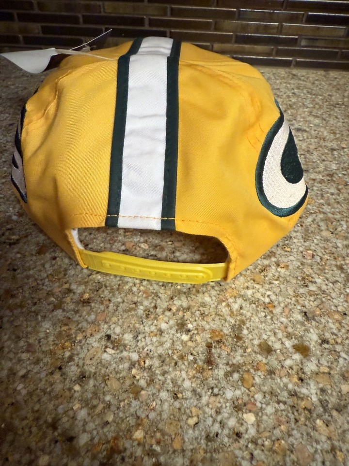 Vintage 90's Green Bay Packer Helmet Snapback Hat, New with Tags | eBay