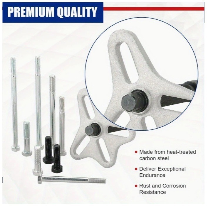 46pcs Harmonic Balancer Gear Puller Tool Kits Steering Wheel Crank ...