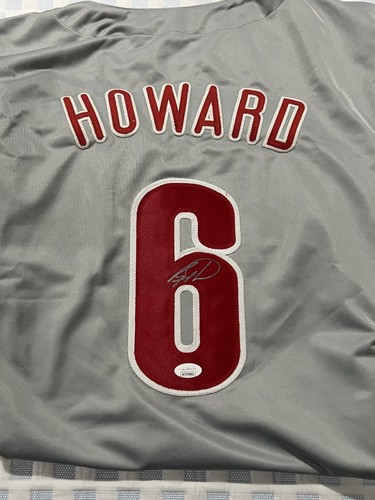 Autographed/Signed Ryan Howard Philadelphia Grey Baseball Jersey JSA ...