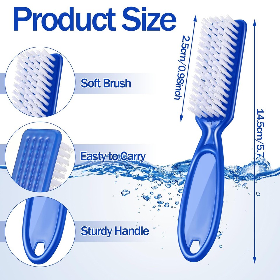 Mifoci 120 Pcs Handle Grip Nail Brush for Cleaning Fingernails Cleaner ...