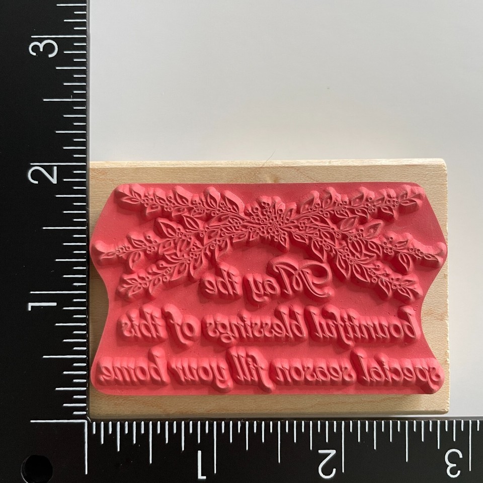 Stampabilities Bountiful Blessings Special Season Fill Your Home Rubber ...