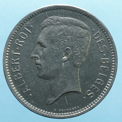 BELGIO ALBERTO I 5 FRANCHI 1930 NUMISMATICA EUROPE STATE CURRENCY ...
