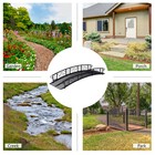 8 Ft Metal Garden Bridge Outdoor Backyard Decorative Pond Bridge w ...
