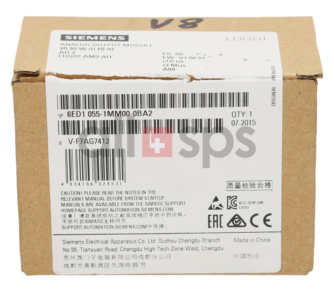 LOGO! AM2 AQ ANALOG OUT MODULE, 6ED1055-1MM00-0BA2 (NO) | eBay