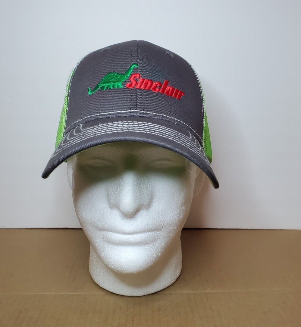 Sinclair Oil Company Dino Grey Snapback Trucker Hat Cap w/ White ...