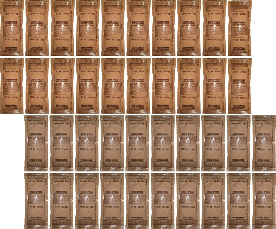 MRE Cheese Spread Variety Packs: Cheddar, Jalapeno or Bacon - 2022 ...