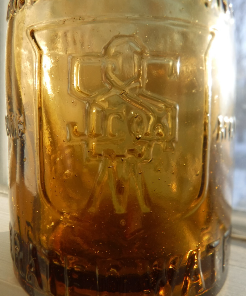 AMBER DUMPY ANTIQUE BOTTLE - SELTZER - STANDRING SON & CO - ENGLAND | eBay