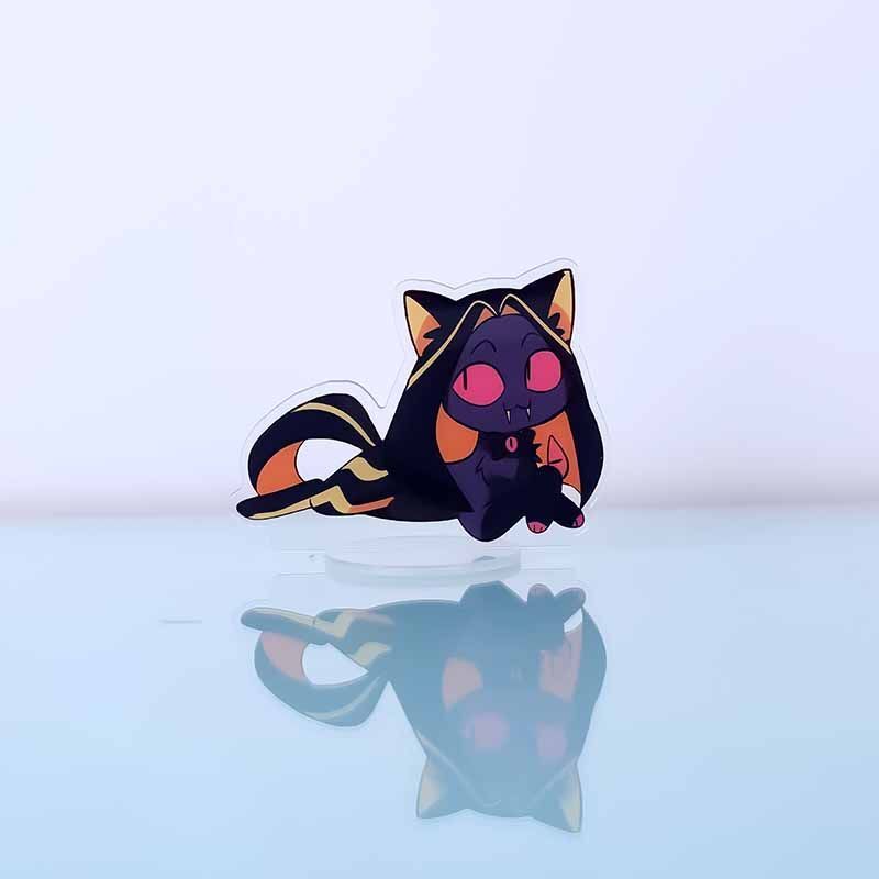 10CM Hazbin Hotel Niffty Husk Angel Meow Acrylic Stand Figure Model ...