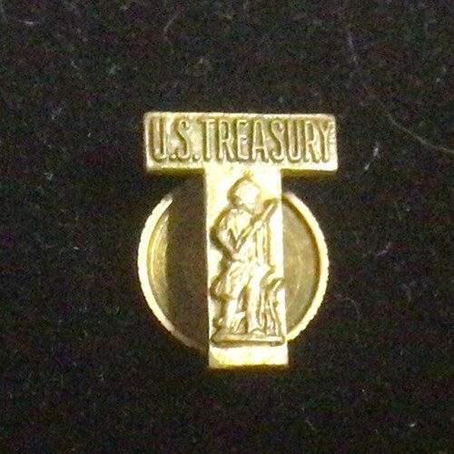 Antique U.S. Treasury T Minute Man Lapel Pin - US Government Department ...