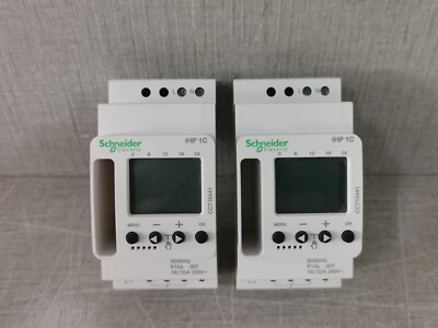 LOT 2PCS SCHNEIDER ELECTRIC CCT15441 ACTI9 IHP 1C PROGRAMMABLE TIME ...