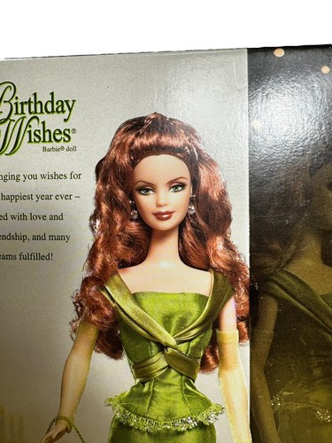 Barbie Birthday Wishes Doll Green Dress Silver Label 2004 Mattel C6230 ...