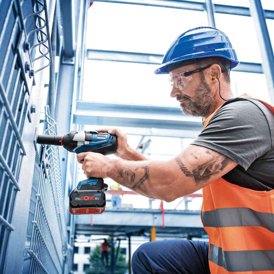 Bosch GDS 18V-1000 BITURBO 18v Cordless Brushless High Torque ½” Drive ...