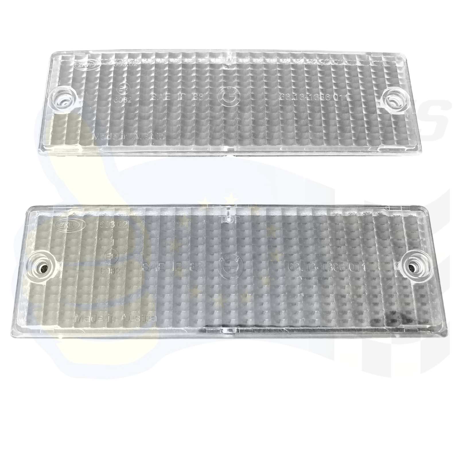 BMW E30 Late Model Genuine Clear Turn Signal Lens Set Original ZKW ...