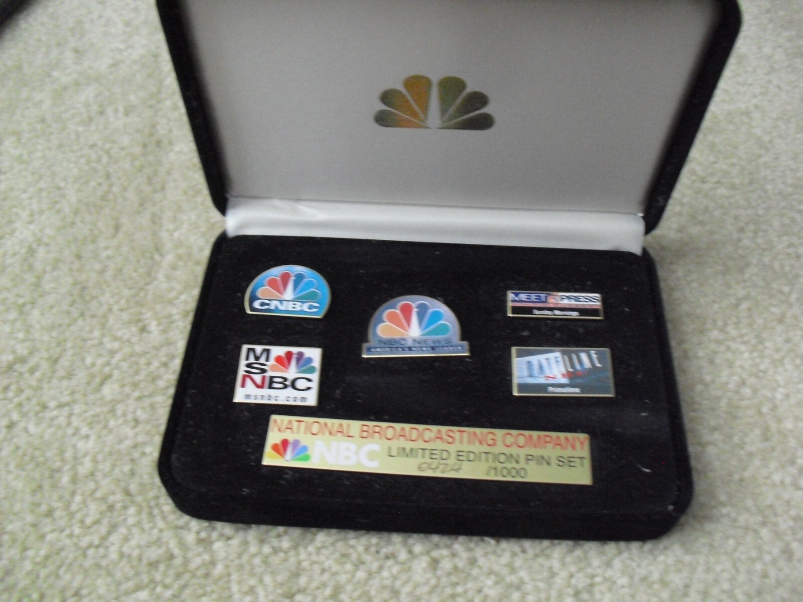 RARE Limited Edition NBC National Broadcasting Company Pin Set NIB ...