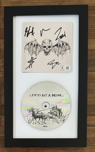 FULL BAND SIGNED Framed Avenged Sevenfold Life Dream Autograph CD ...