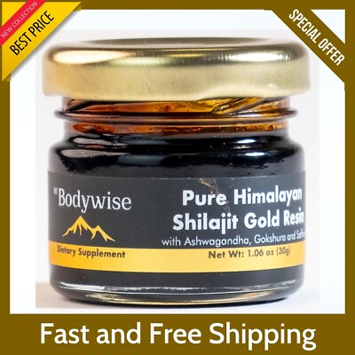 Be Bodywise Pure Himalayan Shilajit Resin Gold, Free Shipping! NEW! USA ...