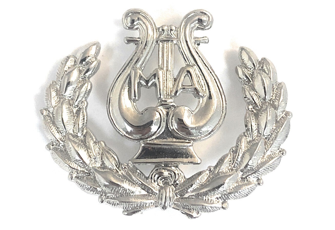USMA West Point Band Lyre With Wreath Cap Device | eBay