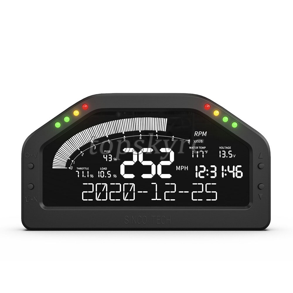 SINCO TECH DO921 OBD2 Dashboard 6.5" Universal OBD2 Dash Display ...