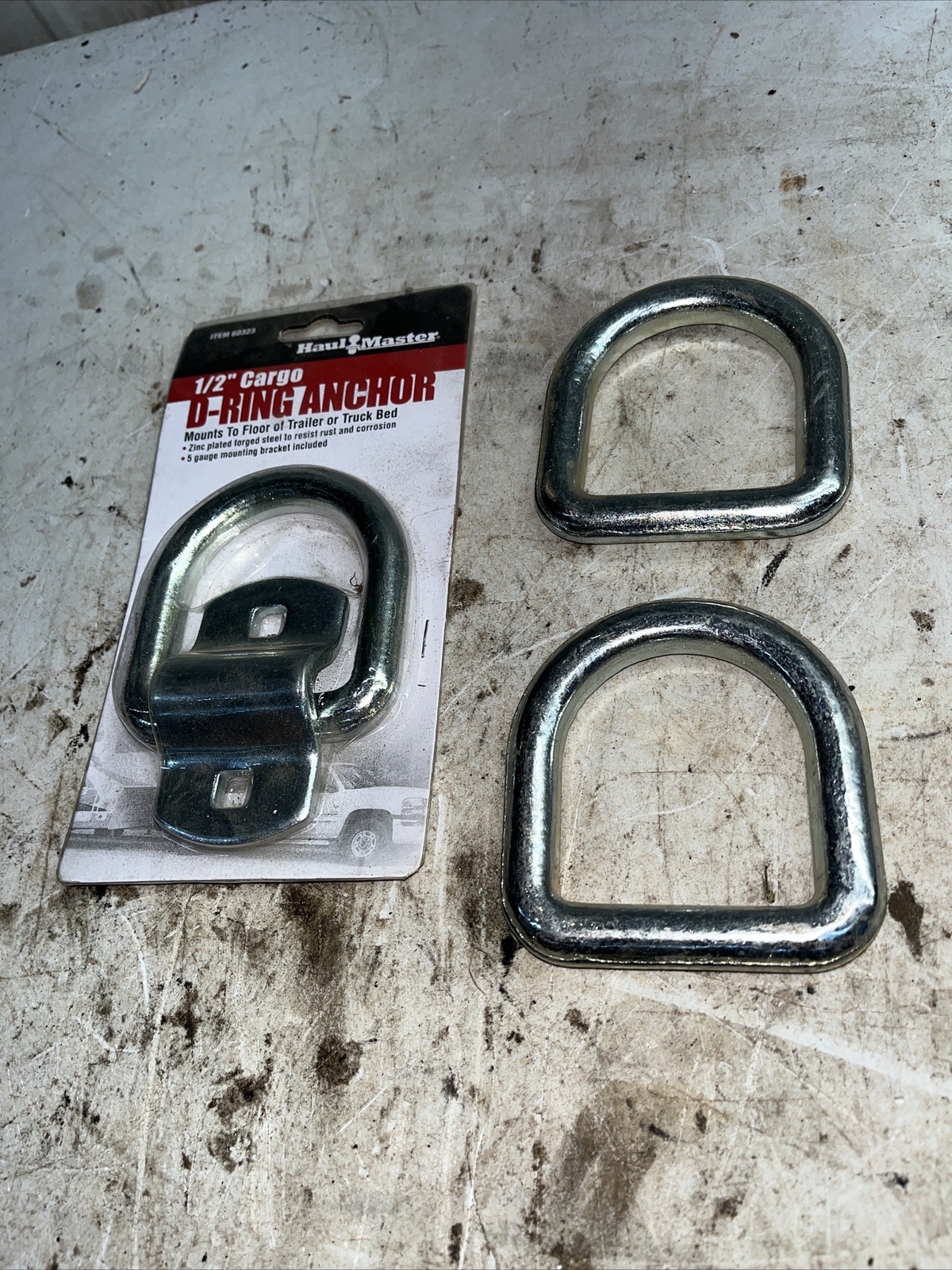 HAUL MASTER 1/2 in. Forged Cargo D-Ring Anchor- Set of 3* | eBay