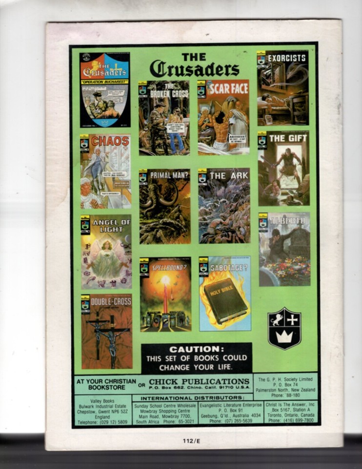 Chick Publications The Crusaders Alberto Volume 12 Comic Book #12 VF ...