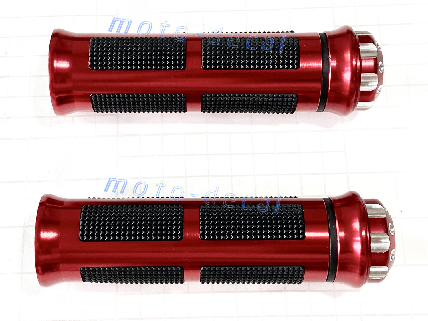 CNC 7/8" Handlebar End Hand Red Grips For YZF R1/R1M/R1S YZF R25 R3 YZF ...