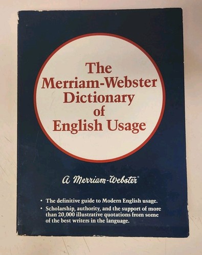 The Merriam-Webster Dictionary of English Usage (1989 Paperback Book ...