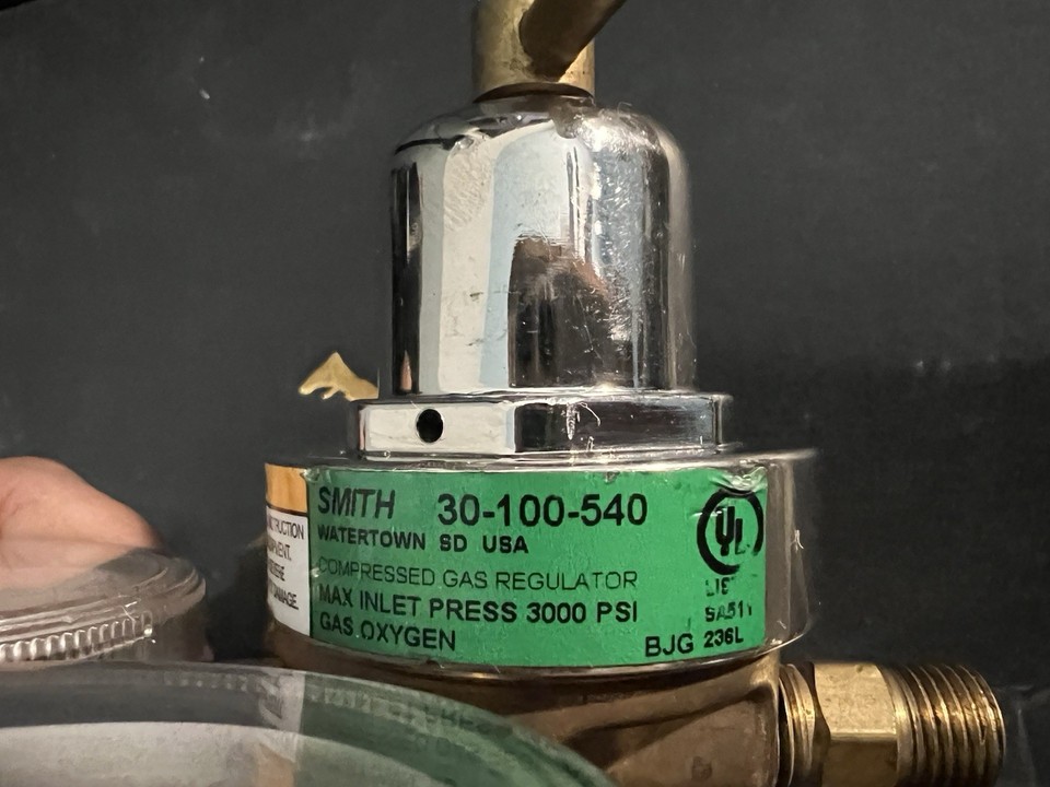Smith Regulator Set 30-100-540 Oxygen 30-15-300 Acetylene Cutting ...
