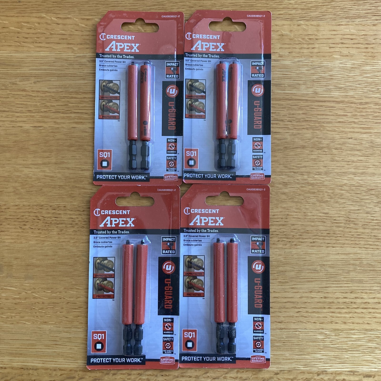 LOT OF 8 - NEW CRESCENT APEX U-GUARD NON-MARRING IMPACT RATED SQ1 POWER ...