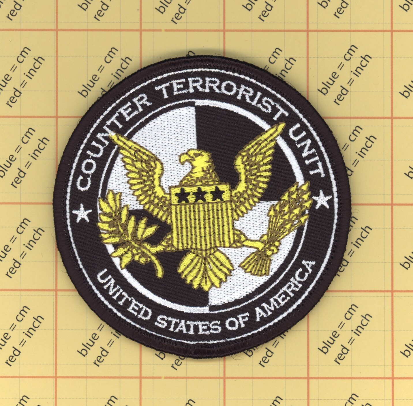 COUNTER TERRORIST UNIT CTU Prop Patch Movie USA Shoulder Halloween USN ...