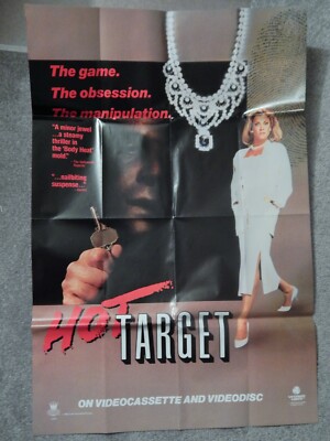 HOT TARGET (VIDEO DEALER 24 X 36 POSTER 1980s) SIMONE GRIFFETH, STEVE ...