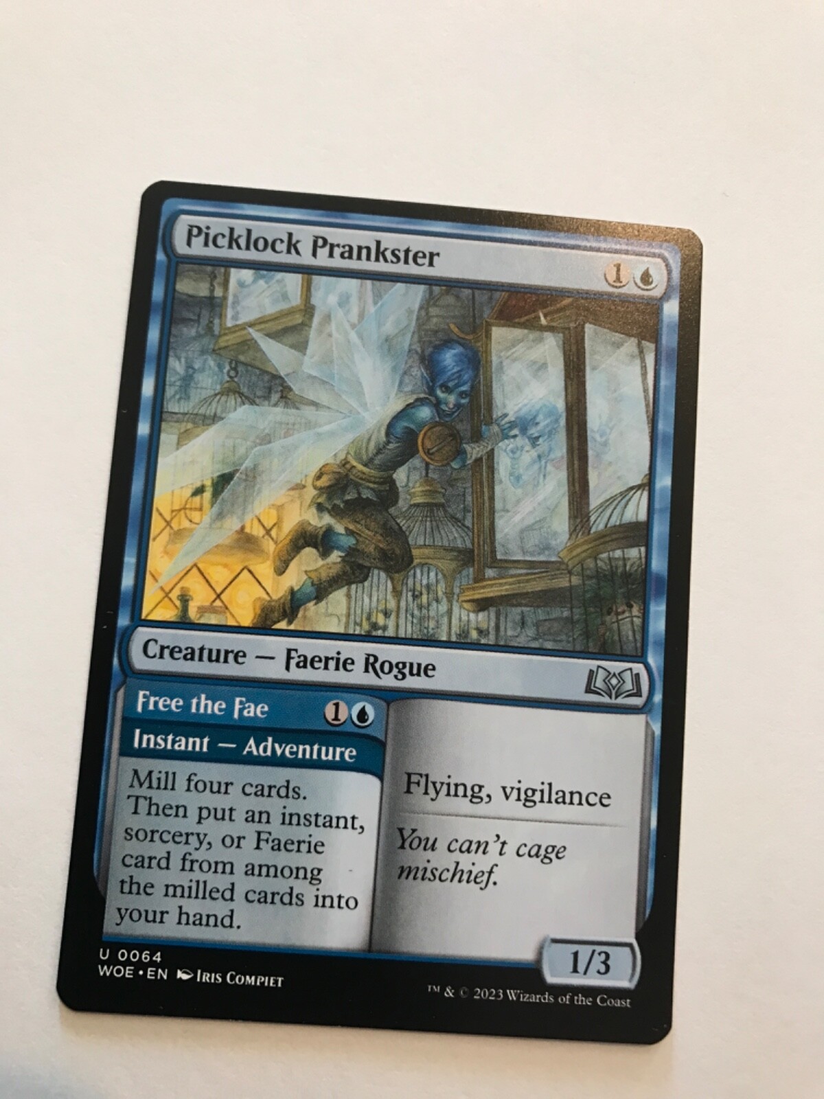 PICKLOCK PRANKSTER : Magic MtG card, NM Wilds of Eldraine WOE Blue ...